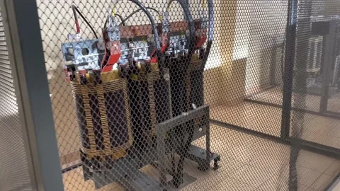 Step-down transformer at a distribution ... | Stock Video | Pond5