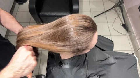 Step by step process of cutting and styl... | Stock Video | Pond5