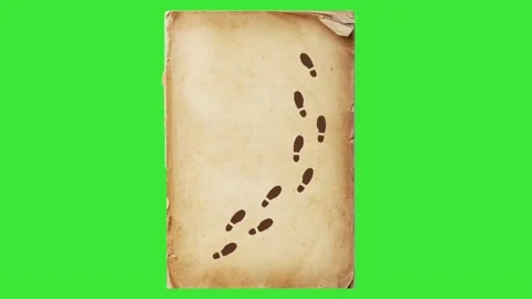 step walking on paper green screen ,magi... | Stock Video | Pond5