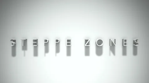 steppe zones 3D title animation white te... | Stock Video | Pond5
