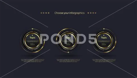 Steps of Three buttons Timeline infographics template and with a modern ...