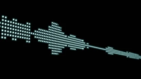 Stereo wave sound background. Visualizat... | Stock Video | Pond5