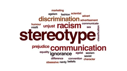 Stereotype Word Cloud Stock Footage ~ Royalty Free Stock Videos | Pond5