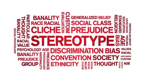 Stereotype animated word cloud,animation... | Stock Video | Pond5
