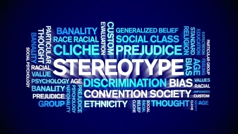 Stereotype animated word cloud,animation... | Stock Video | Pond5