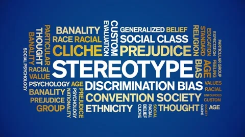 Stereotype animated word cloud,animation... | Stock Video | Pond5