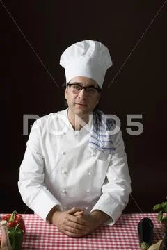 Stereotypical chef Stock Image ~ Royalty Free #25143016