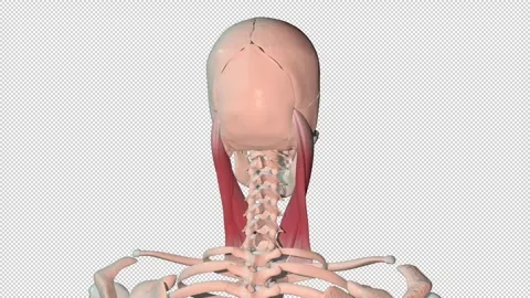 Sternocleidomastoid Muscles Full Rotatio... | Stock Video | Pond5
