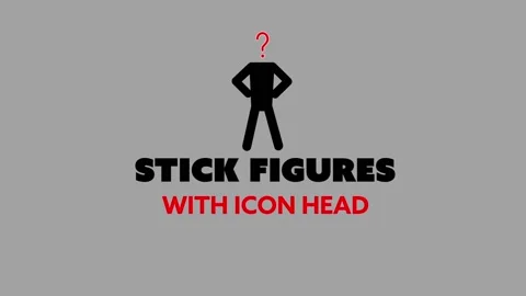 Stick Figure With Icon Head ~ After Effects #146834985