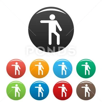Stick figure stickman icons set pictogram vector simple: Royalty Free ...