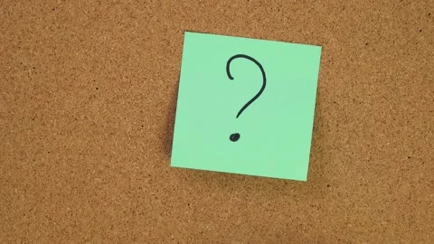 Stick the sticker question mark. symbol ... | Stock Video | Pond5