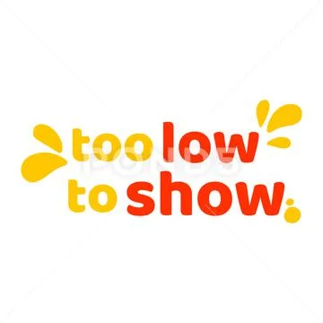 Sticker too low to show, vector illustration: Royalty Free #201958426