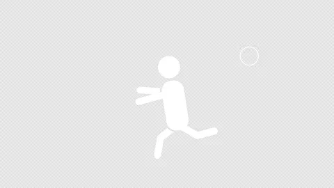 Stickman Running from Alarm Clock | Funn... | Stock Video | Pond5