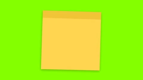 Sticky Notes Paper Green Screen Animatio... | Stock Video | Pond5