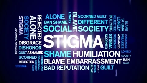 Stigma animated word cloud,animation tex... | Stock Video | Pond5