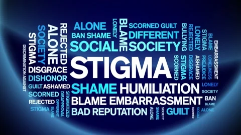 Stigma animated word cloud,animation tex... | Stock Video | Pond5