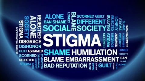 Stigma animated word cloud,animation tex... | Stock Video | Pond5