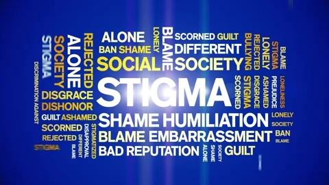 Stigma animated word cloud,animation tex... | Stock Video | Pond5