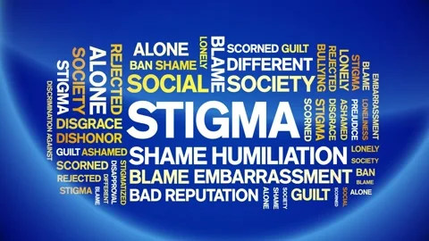 Stigma animated word cloud,animation tex... | Stock Video | Pond5