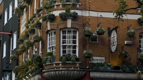 Still shot of a British corner pub histo... | Stock Video | Pond5