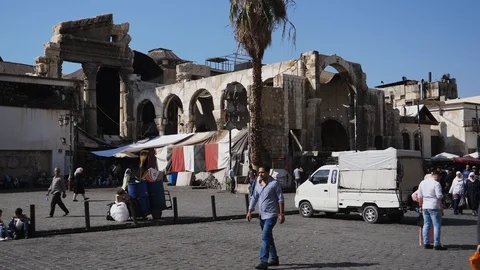 Still shot, people walking along the str... | Stock Video | Pond5