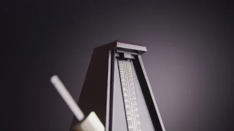 Still shot of simple metronome pendulum ... | Stock Video | Pond5