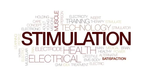 Stimulation animated word cloud, text de... | Stock Video | Pond5