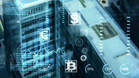 Stock market animated graphics. Stock pr... | Stock Video | Pond5