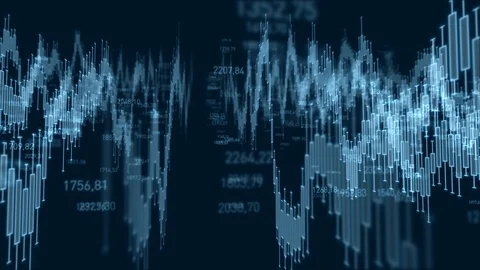 Stock market chart graph on technology a... | Stock Video | Pond5
