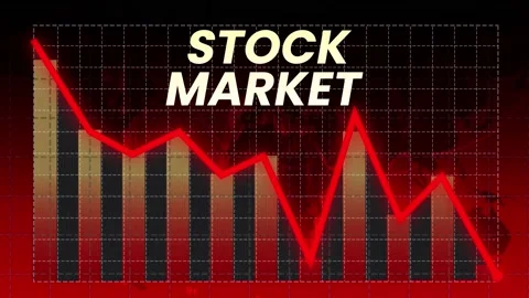 Stock Market Red Stock Video Footage | Royalty Free Stock Market Red ...