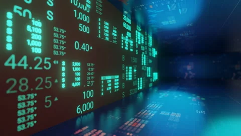 Stock market digital trading screen anim... | Stock Video | Pond5