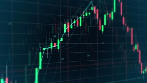 stock market graph animation - candlesti... | Stock Video | Pond5