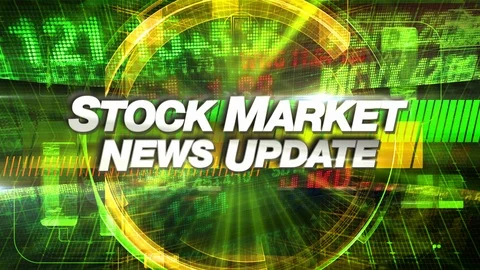 Stock Market News Update - Broadcast Tit... | Stock Video | Pond5