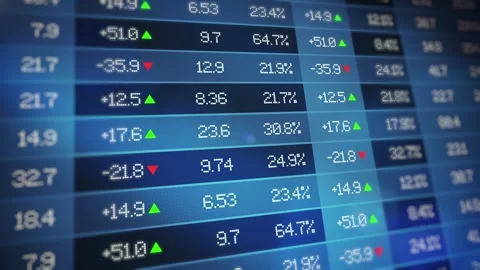 Stock Market Red Stock Video Footage | Royalty Free Stock Market Red ...