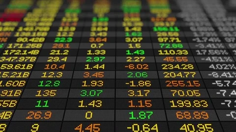 Stock Market Numbers Stock Footage ~ Royalty Free Stock Videos | Pond5