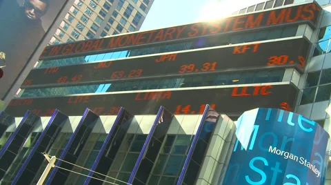 Times Square Ticker Stock Footage ~ Royalty Free Stock Videos | Pond5