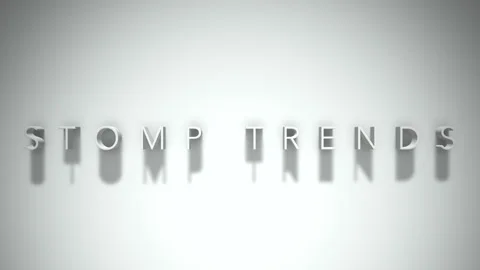 stomp trends 3D title animation white te... | Stock Video | Pond5