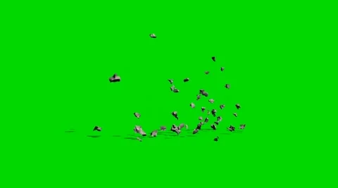 Stone Debris explosion green screen - 3... | Stock Video | Pond5