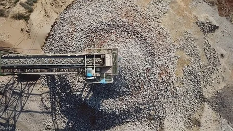 Conveyor Quarry Stock Footage ~ Royalty Free Stock Videos | Pond5