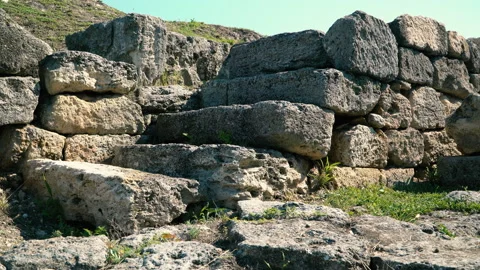 Stone steps in the ruins of an ancient s... | Stock Video | Pond5