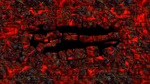 Stone wall collapse, stone wall destruct... | Stock Video | Pond5