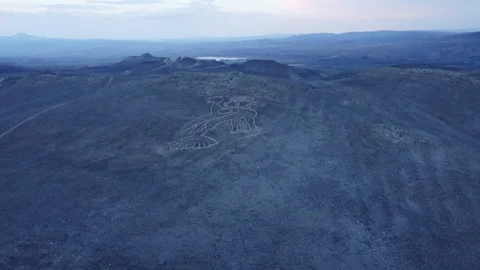 Stone Wall in the Shape of a Harpy, Myth... | Stock Video | Pond5