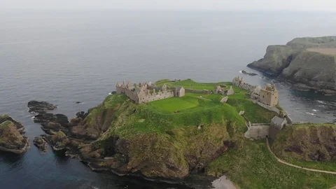 stonehaven castle , The most beautiful t... | Stock Video | Pond5