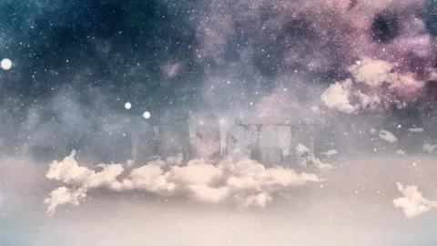 Stonehenge in the fog animation | Stock Video | Pond5