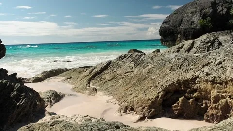 Stonehole Bay Beach is a lovely beach on... | Stock Video | Pond5