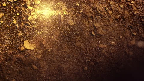 Stones and light effect on planet textur... | Stock Video | Pond5