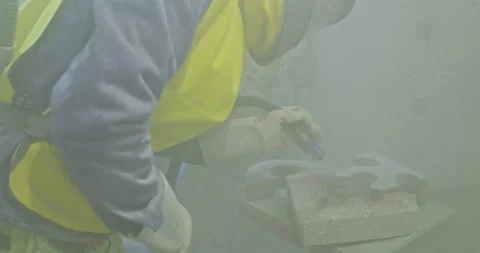 Sandblasting Stock Footage ~ Royalty Free Stock Videos | Pond5