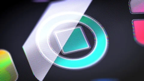 The stop icon on the Screen. 4K Resoluti... | Stock Video | Pond5