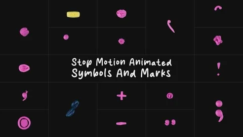 Stop Motion Animated Symbols And Marks | After Effects ~ After Effects ...
