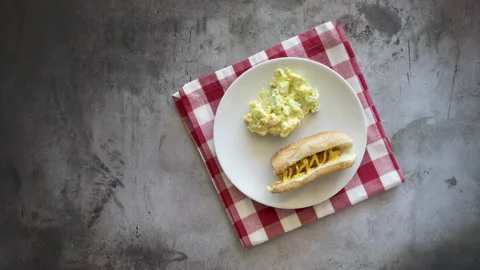 Stop Motion Animation of Beef Hot Dog an... | Stock Video | Pond5